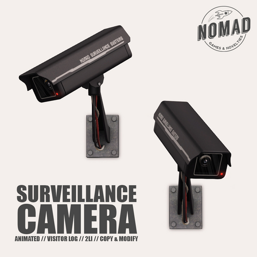 Second Life Marketplace - NOMAD // SURVEILLANCE CAMERA // BLACK